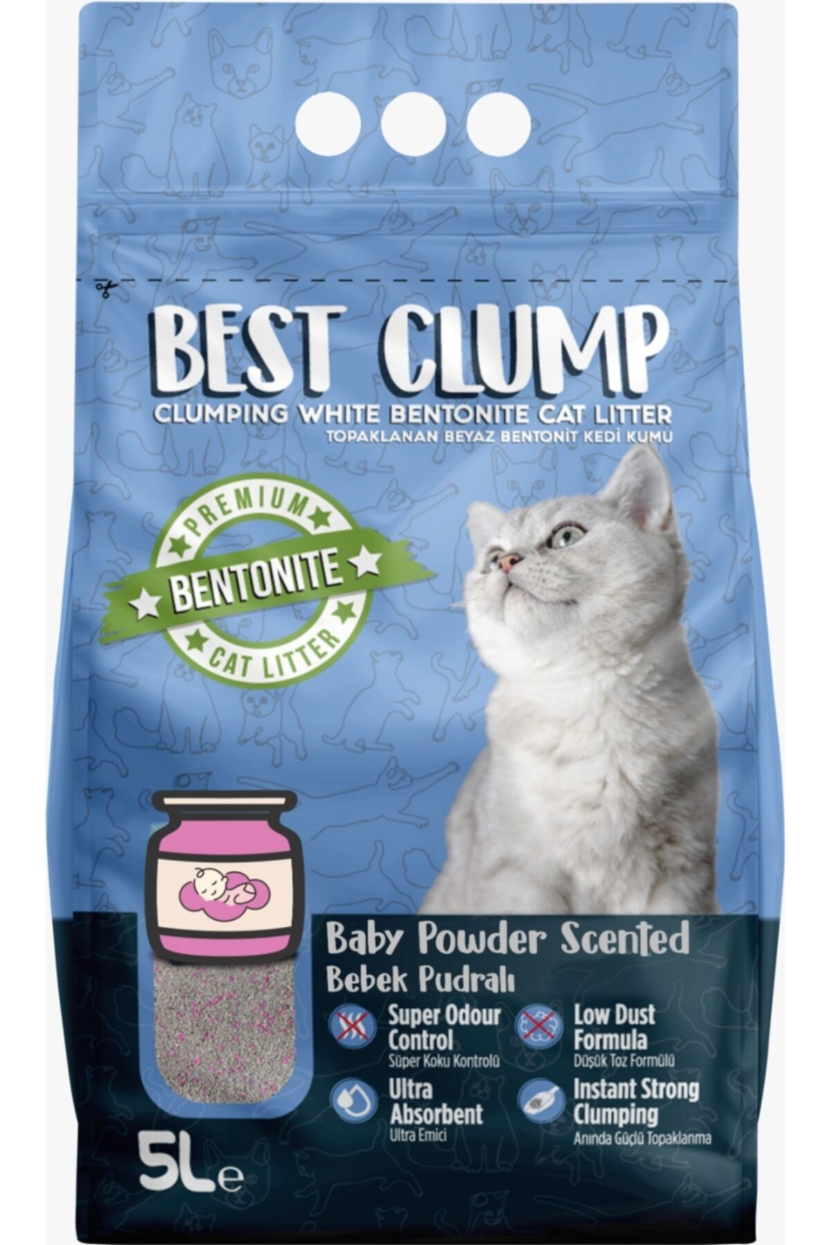 Best Clump Bebek Pudra Kokulu Kedi Kumu 5 Lt Fiyatı, Yorumları - Trendyol