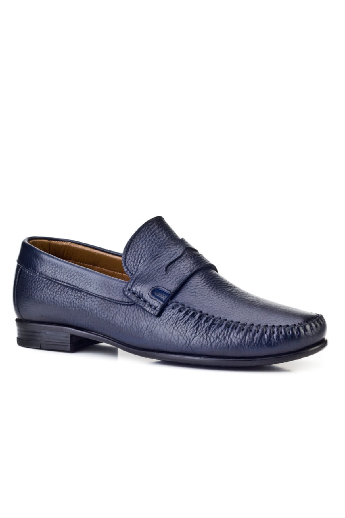 Cabani Erkek Lacivert Hakiki Deri Ayakkabı