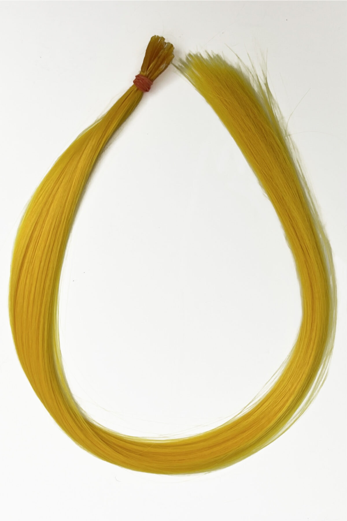 Eva Peruk 20 Adet Fiber Sentetik Koyu Sarı Renkli Boncuk Postiş Kaynak ...