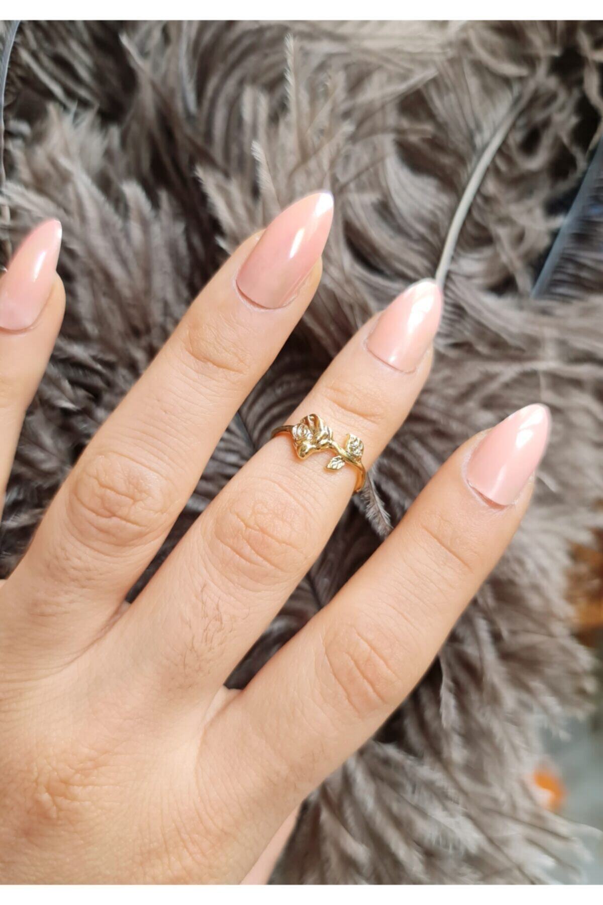 WONDER TOUCH 24k Altın Kaplama Gül Eklem Yüzük,ayarlanabilir Eklem ...