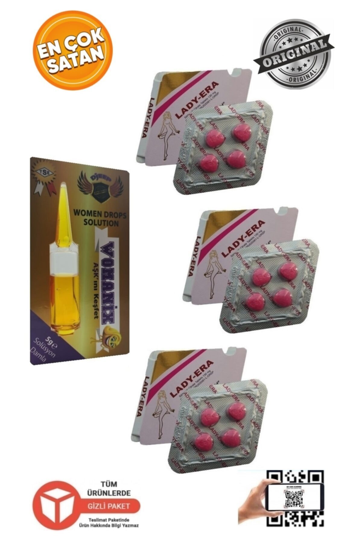 MediaFire Lady Era 100mg Bayan Azd r c Hap 4 l 4x3 Paket Bayan