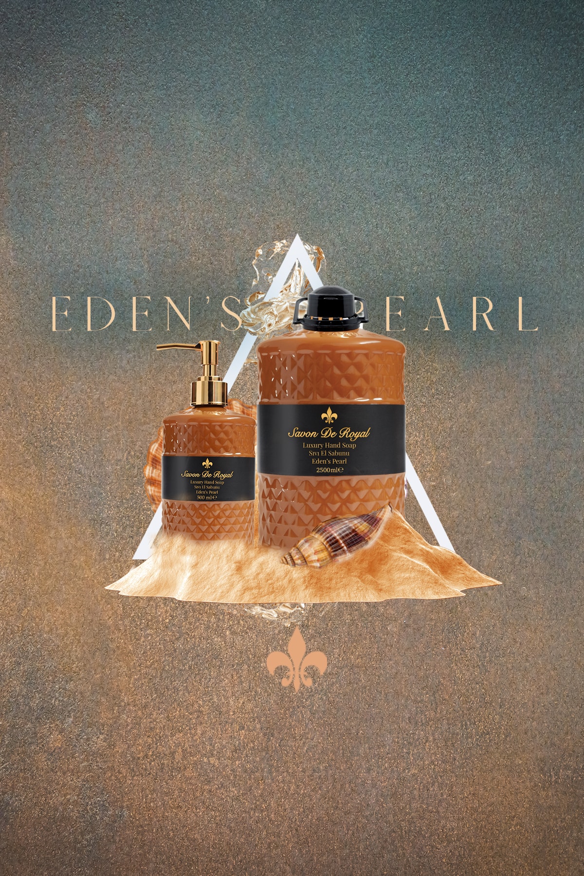 Savon de Royal Luxury Vegan Sıvı Sabun Eden's Pearl 2,5 Lt & 500 Ml ...