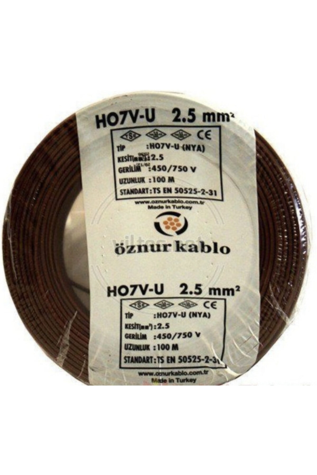 öznur kablo Öznur 2,5 Luk Nya Kablo Tek Damar 100 Mt Kahverengi Fiyatı, Yorumları - Trendyol