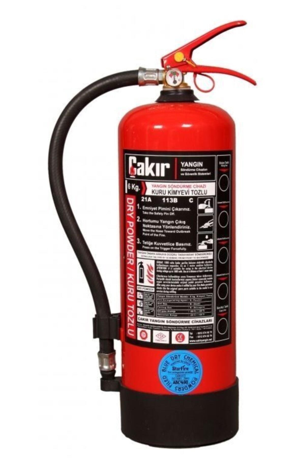 Genel Markalar Hko yangın Söndürücü Tüp 6 Kg Bakanlık Onaylı Abc 40 K.k ...