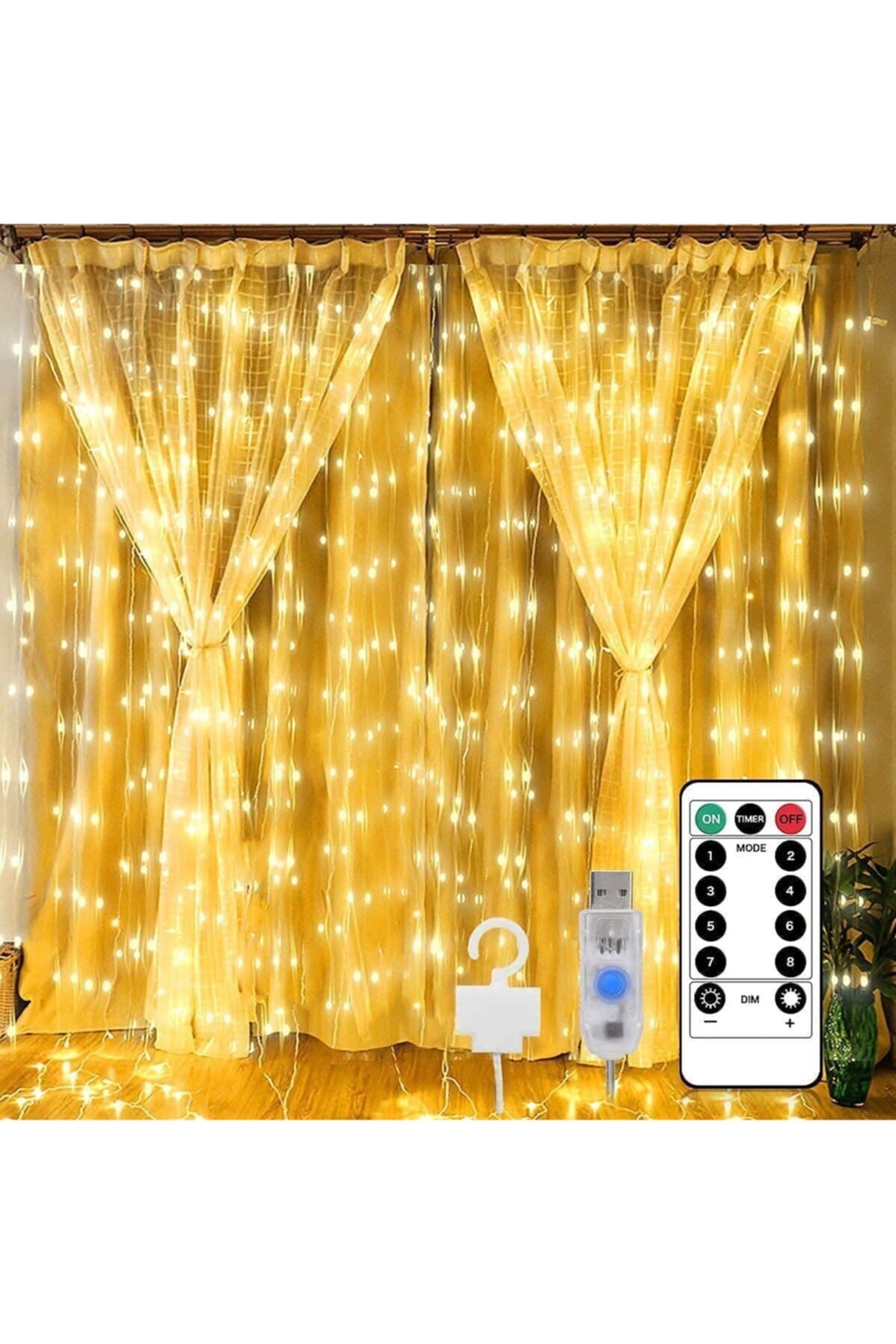 Cooltech Perde Peri Led 300cm*300cm Led Kumandalı 8 Ayrı Moda Sahip ...
