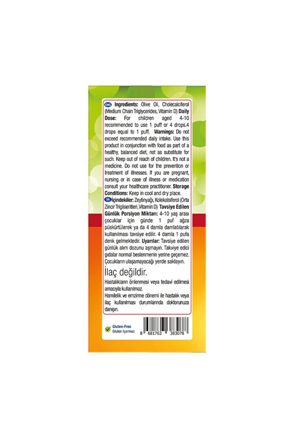 Natures Supreme Vitamin D3 400 Iu 20 ml Sprey & Damla Fiyatı, Yorumları - Trendyol