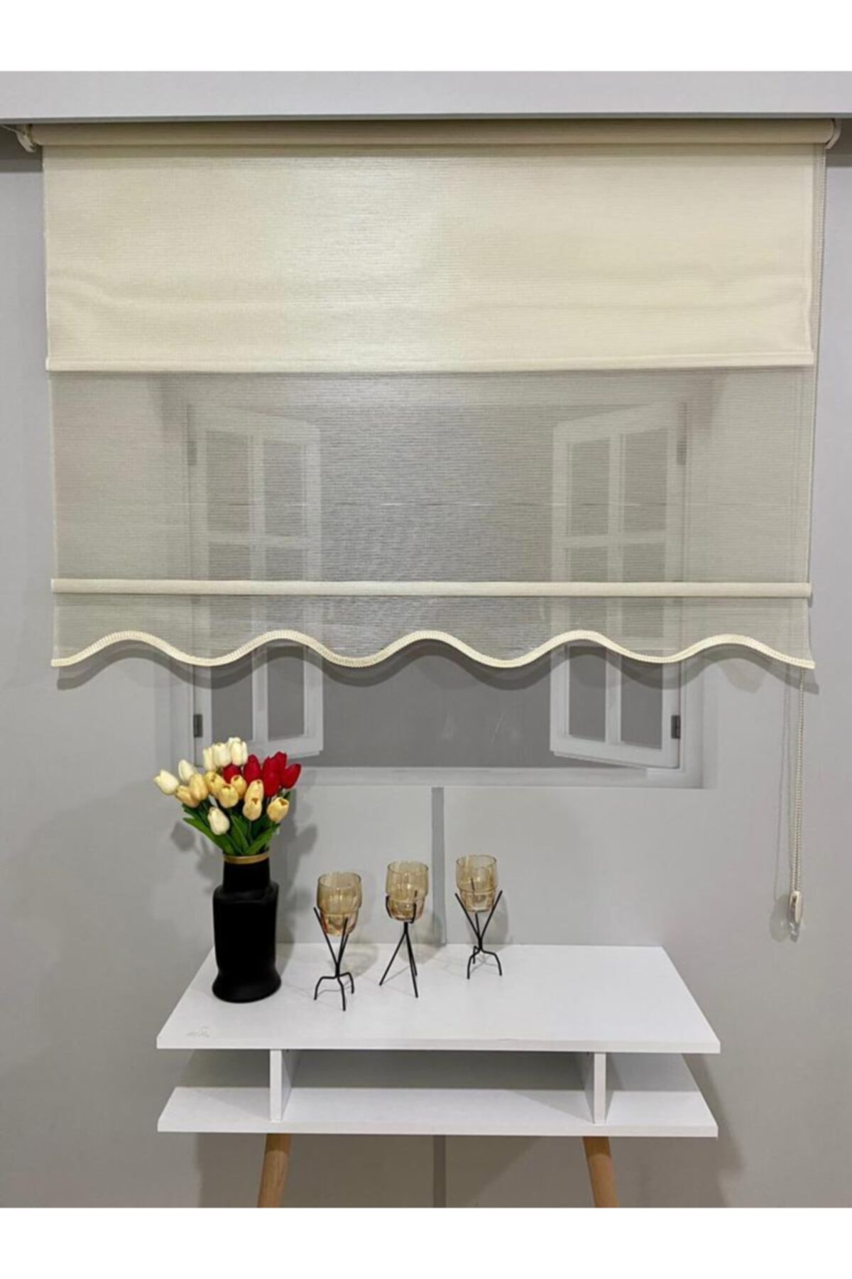 VOLPER MEKANİK Volper Vp1605 Çift Mekanizmalı Tül Ve Stor Perde Krem ...