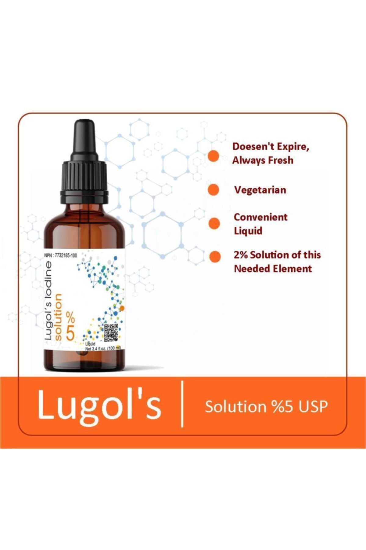 Aromel Lugol Çözeltisi %5'lik 100 ml Solüsyon Lugol's Lodine Solution ...