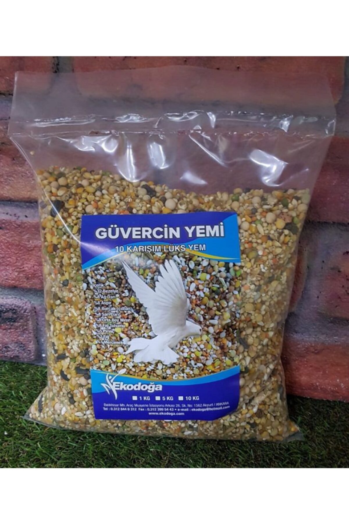 Asenya Güvercin Yemi 1 Kg Özel 10 Karışım Lüks Yem Buğdaysız Güvrecin ...