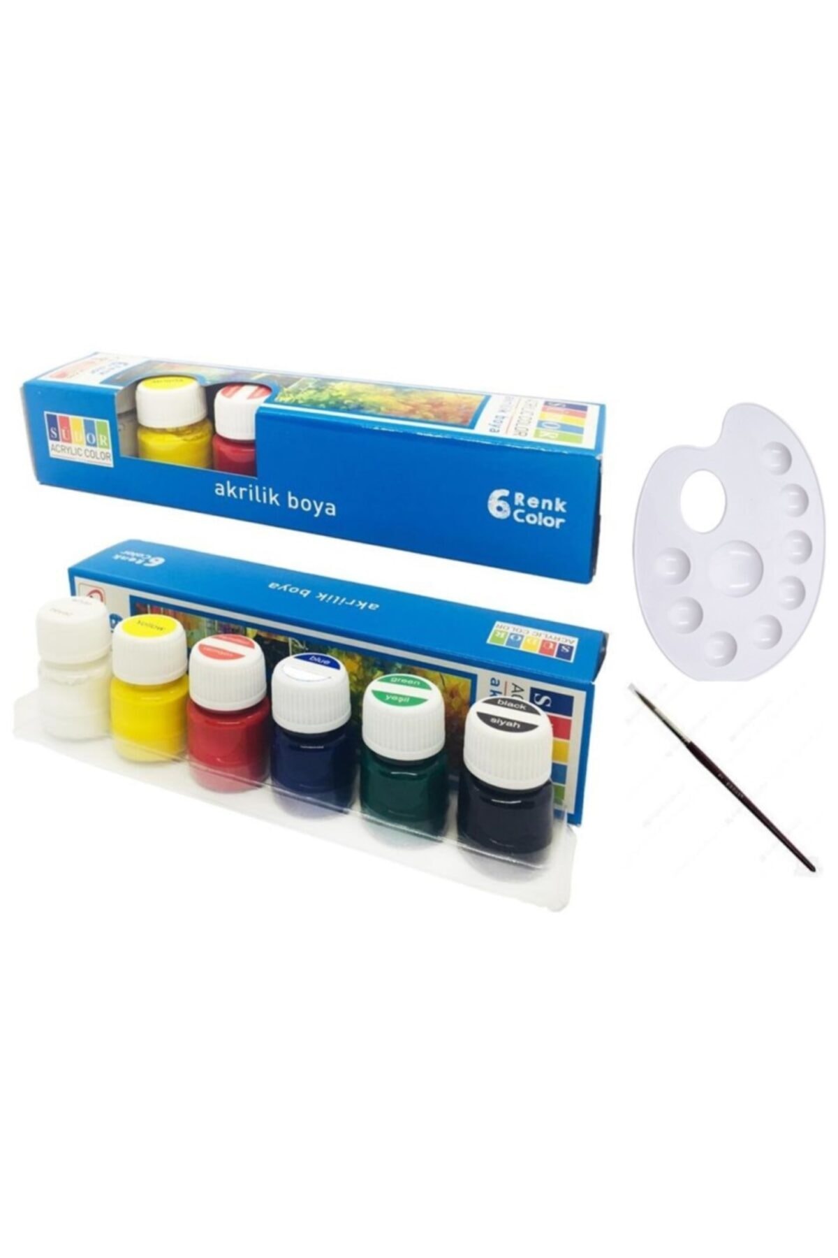 Südor 6 Renk Akrelik Boya Seti + Firca+palet Hediye Fiyatı, Yorumları ...