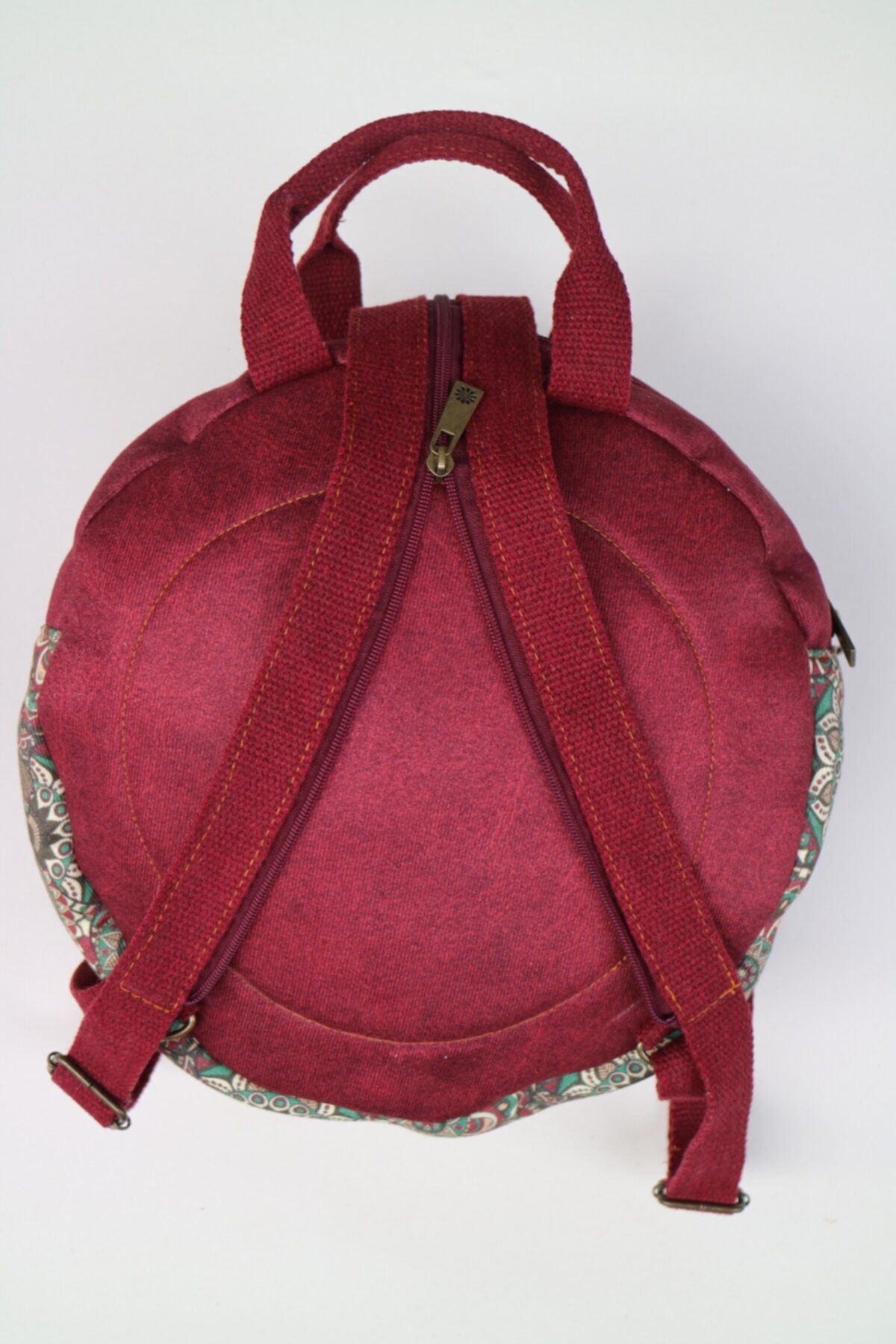 Street Bag Fargin Etnik Desenli Yuvarlak Sırt Çantası Nakışlı Otantik ...