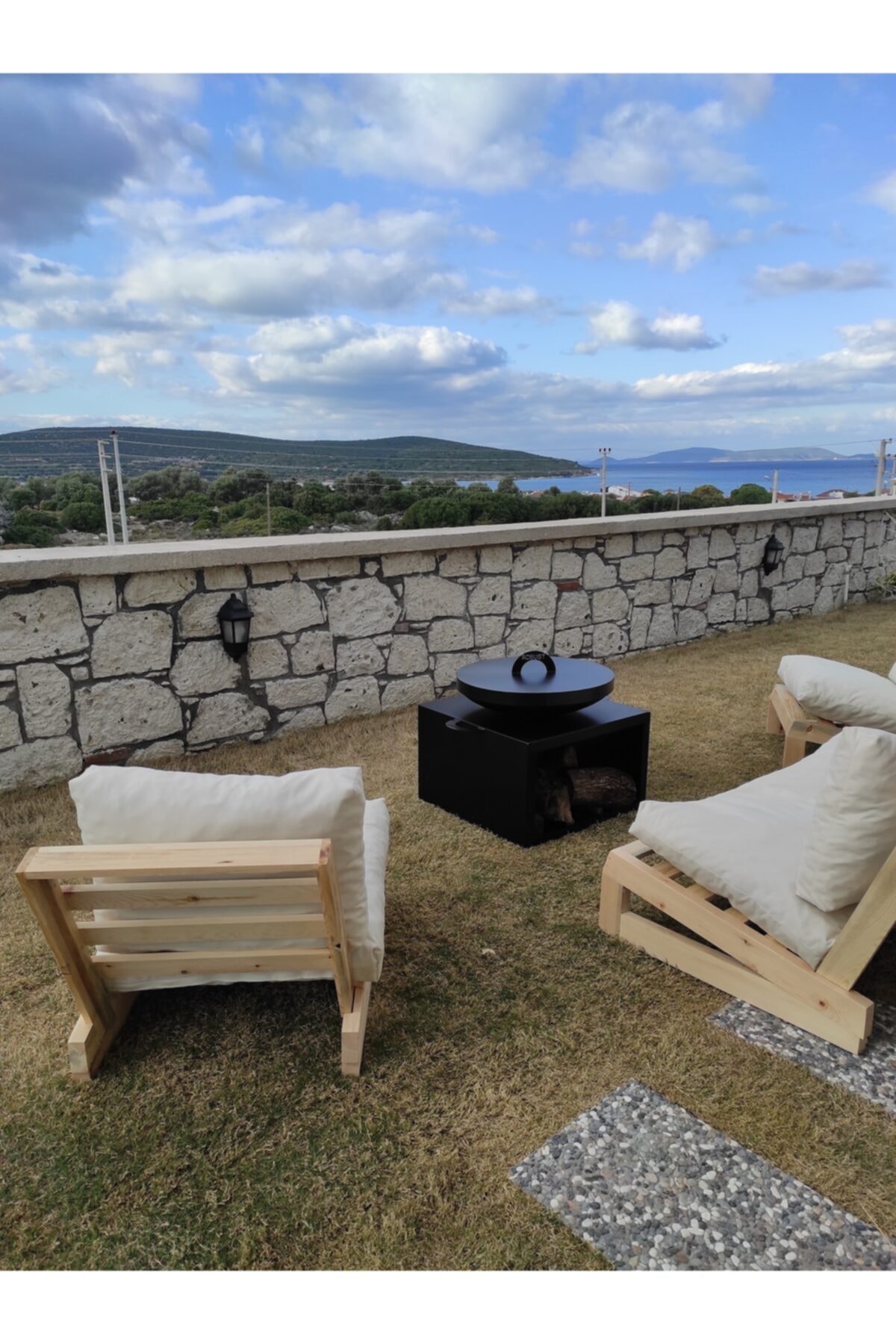 Robust Home Garden Robust Vulcans Odunluklu Ateş Çukuru Bahçe Şöminesi ...