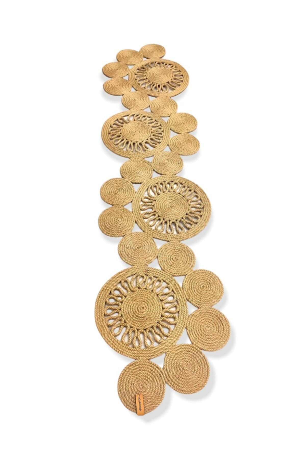 COLLESSİA Simena 120 X 32 Cm Jüt Hasır Halat Masa Sehpa Örtüsü Runner ...