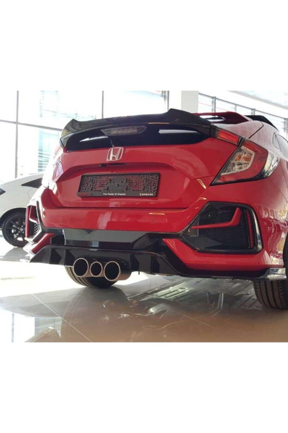 OLED GARAJ Honda Civic Için Uyumlu Fk7 Hatchback Spoiler Dto Boyalı ...