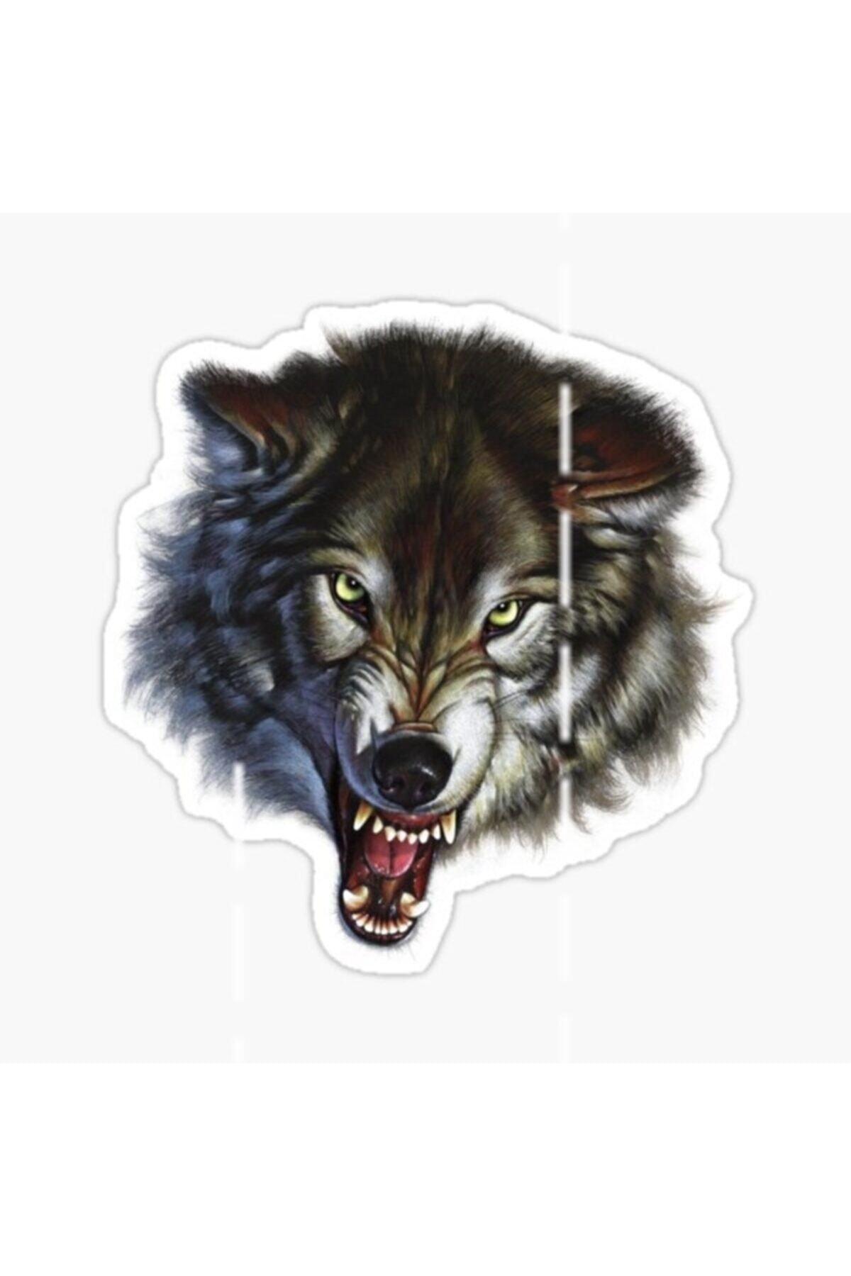 TSC Furious Angry Wolf Car Sticker Auto Sticker 18cmo1- Trendyol