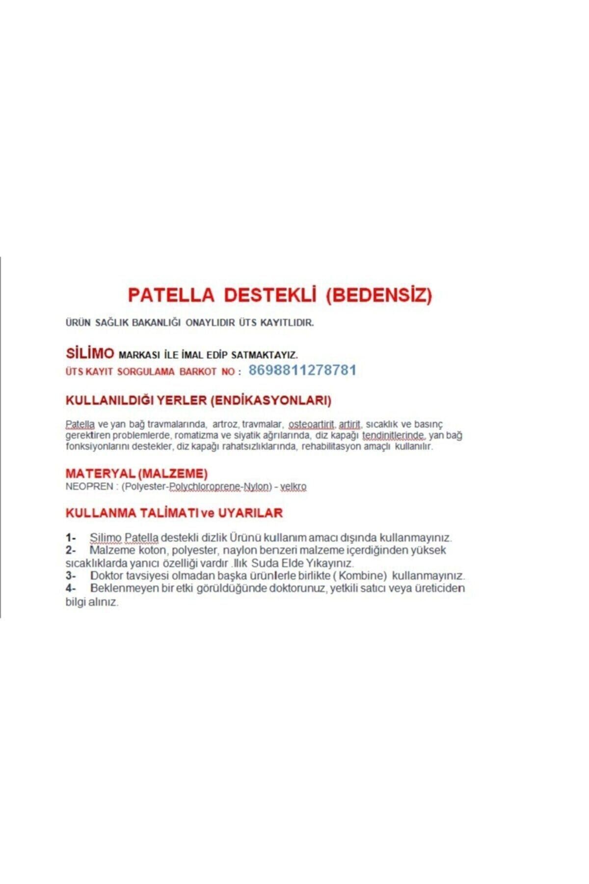 silimo Bedensiz Patella Destekli Dizlik Sıcak Tutma Destekleme Menisküs ...
