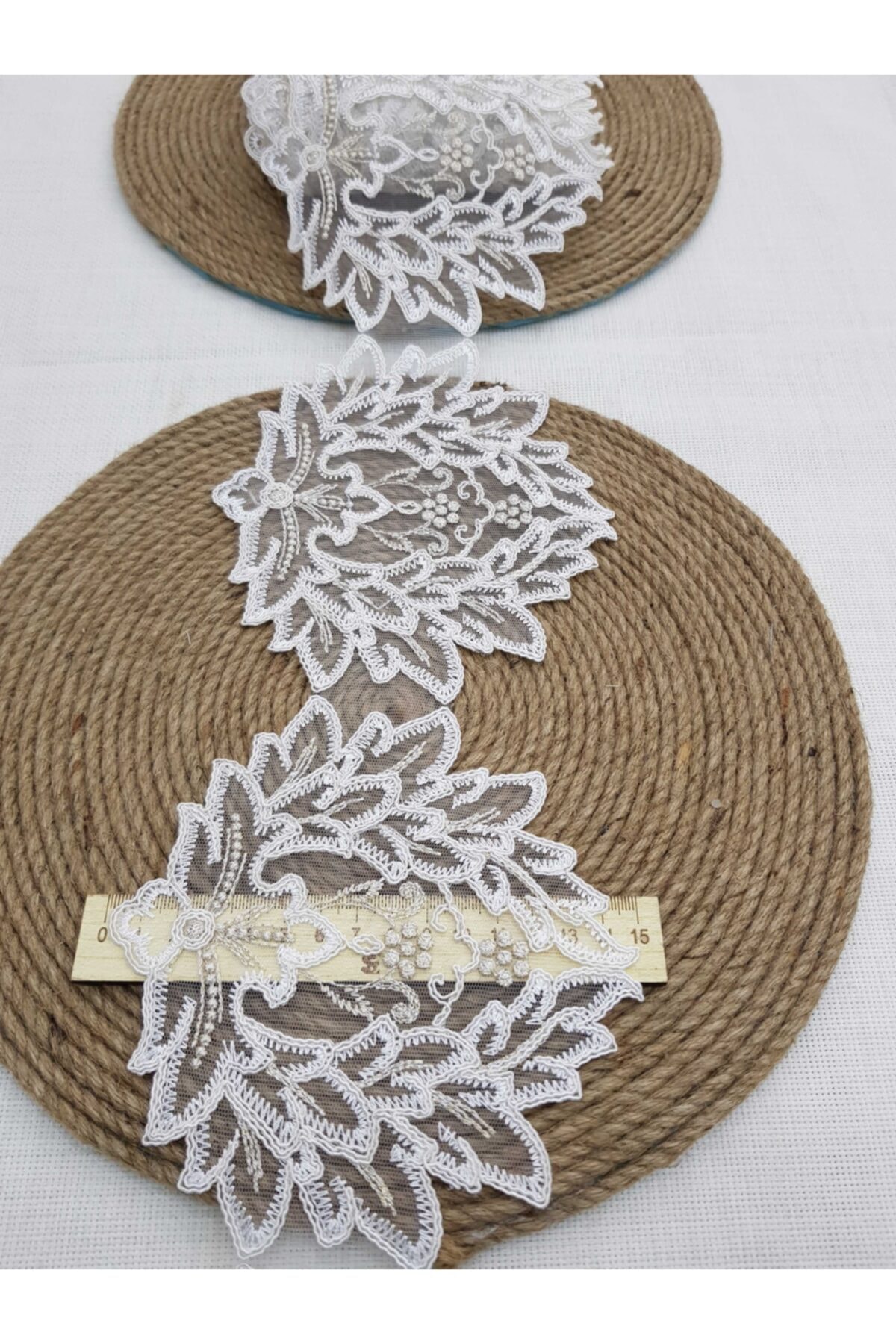 Esteks Dantel ve Tekstil Aksesuarları Fransız Danteli Güpür Krem ...