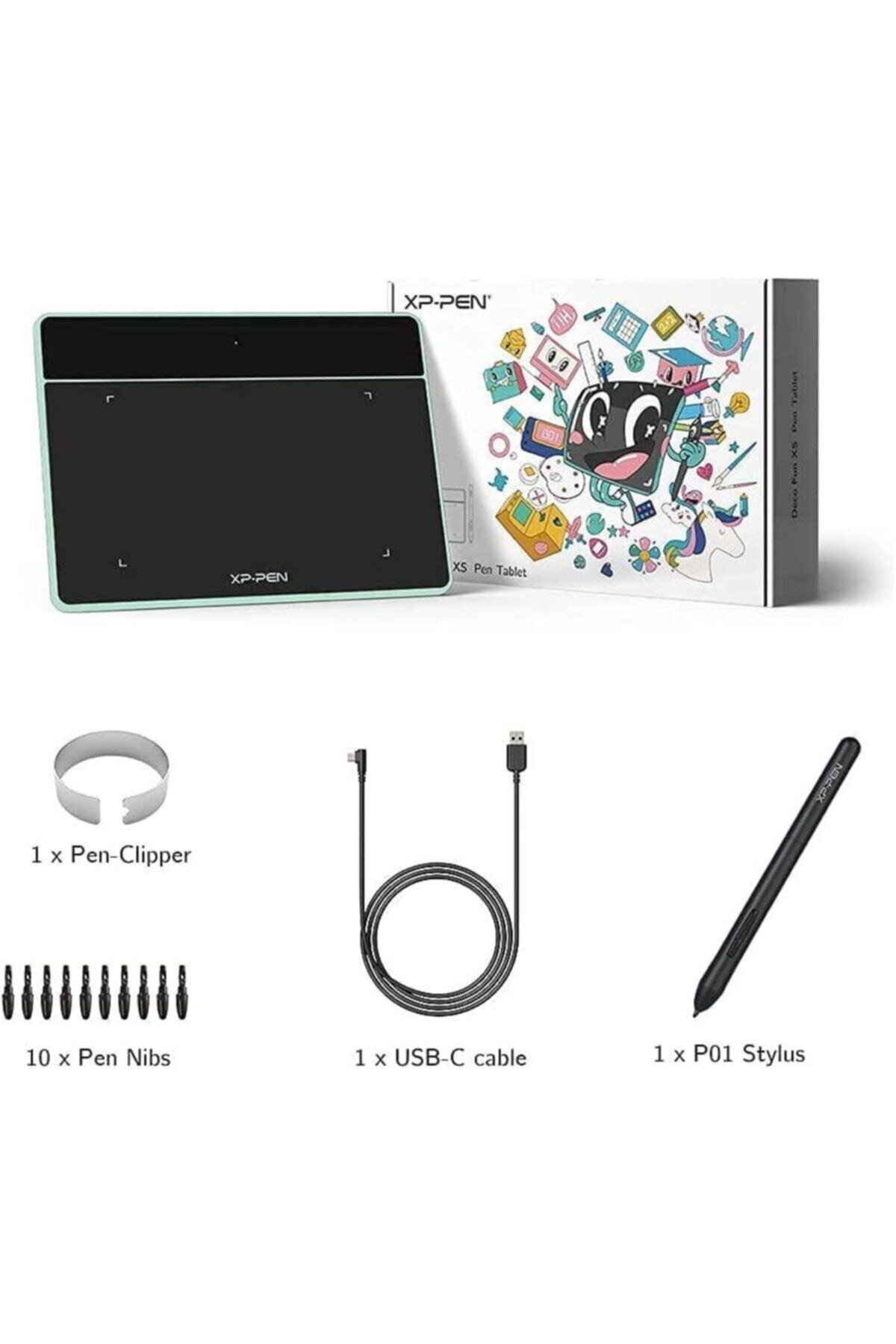 XP-Pen Deco Fun Xs Yeşil Grafik Tablet Android Mac Linux Windows Chrome ...