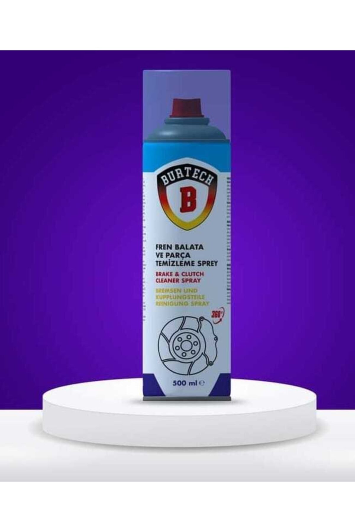 burtech Fren Balata Disk Temizleme Spreyi 500 ml – Yağ & Kir Sökücü ...