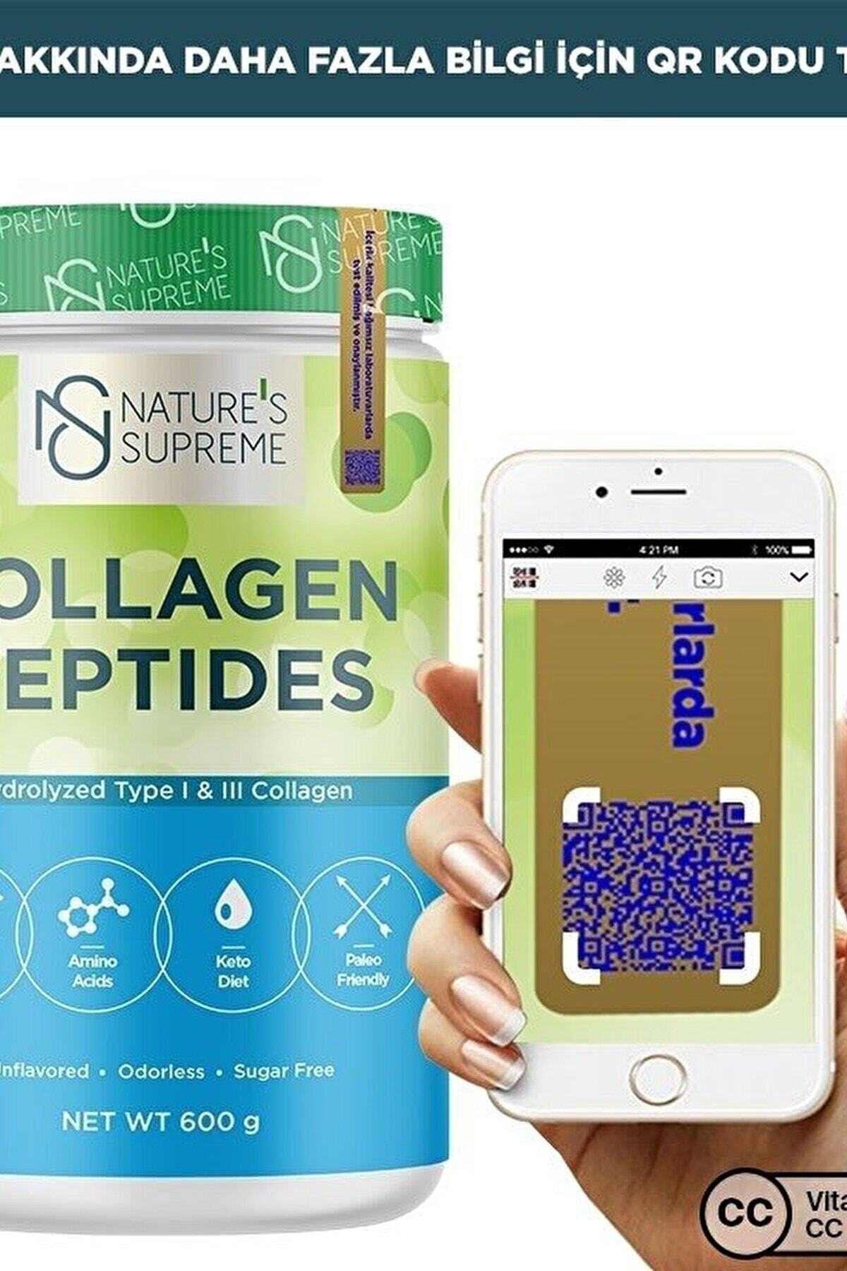 Natures Supreme Collagen Peptides Powder 600 gr Aromasız - Fiyatı ...