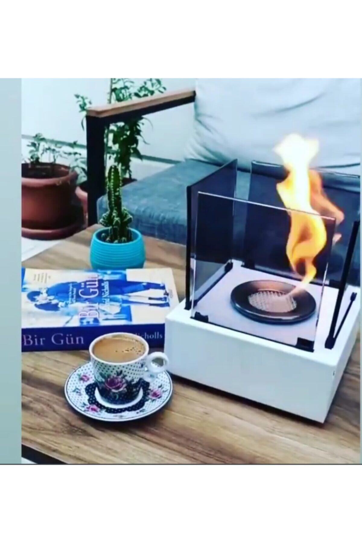 Starfire Mini Elegance - Masaüstü Şömine (bioethanol Şömine) (beyaz ...