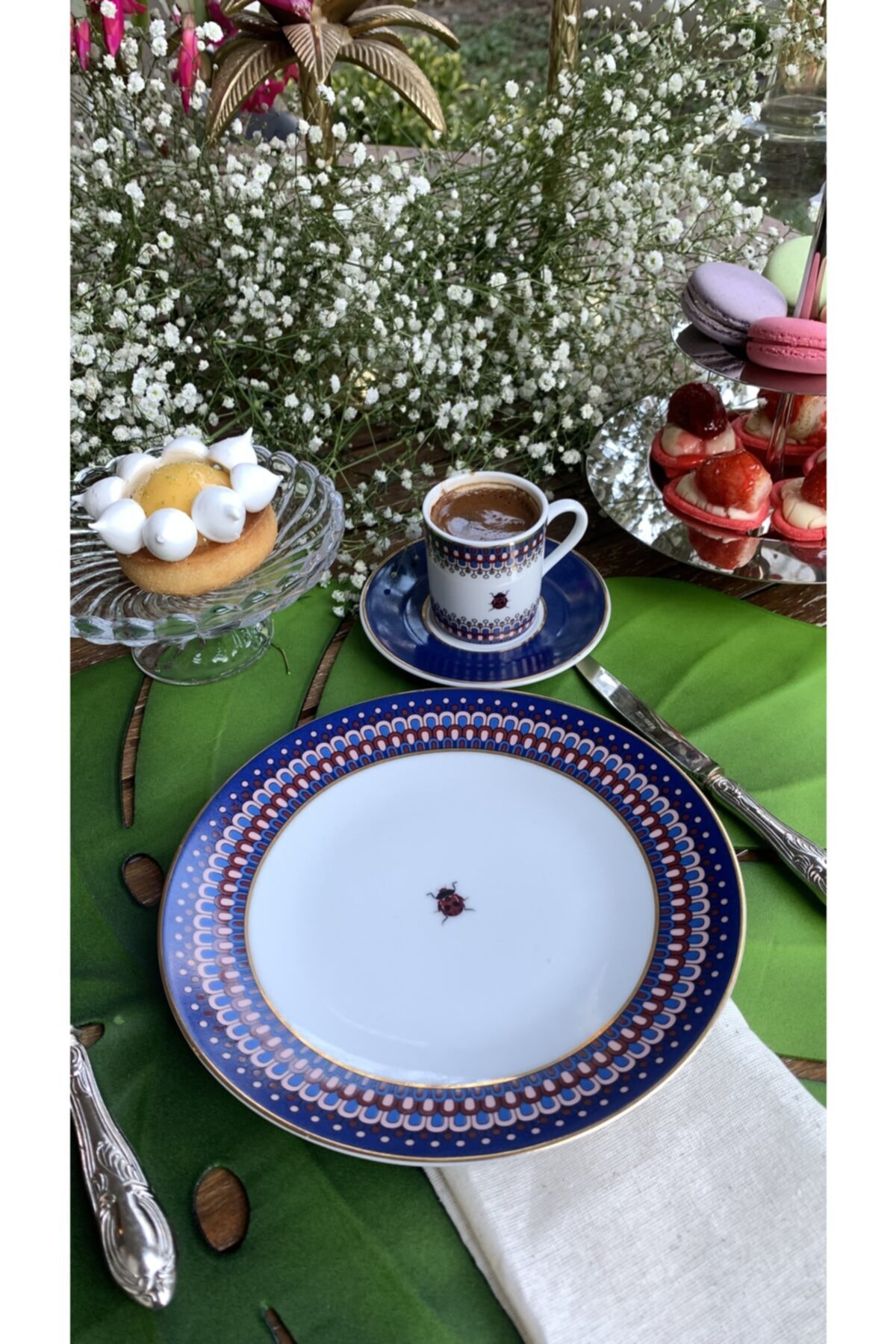 Tabbak İstanbul Lady Bug 6 Lı Set Lacivert Pasta Tabağı 20 Cm Fiyatı ...