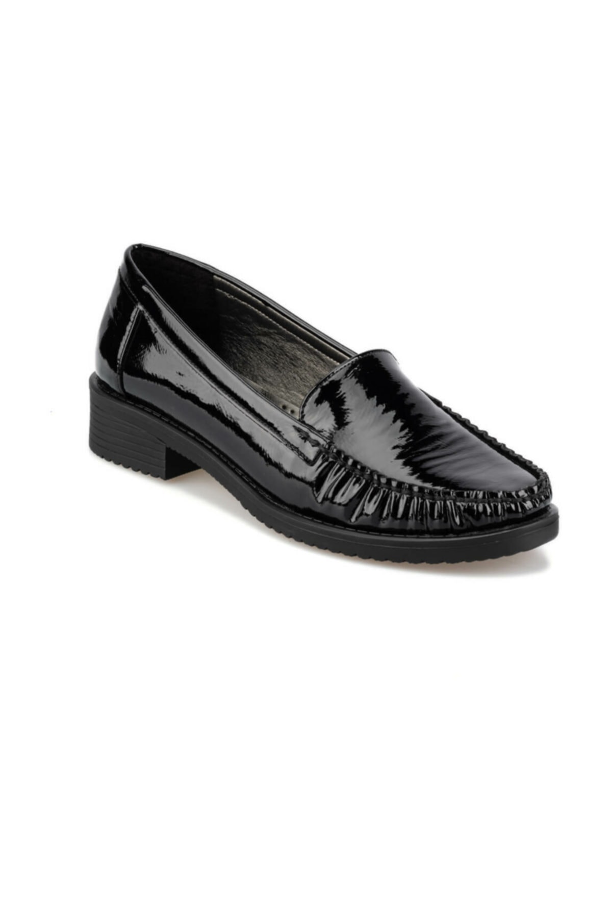 Polaris Siyah Kadın Loafer Ayakkabı