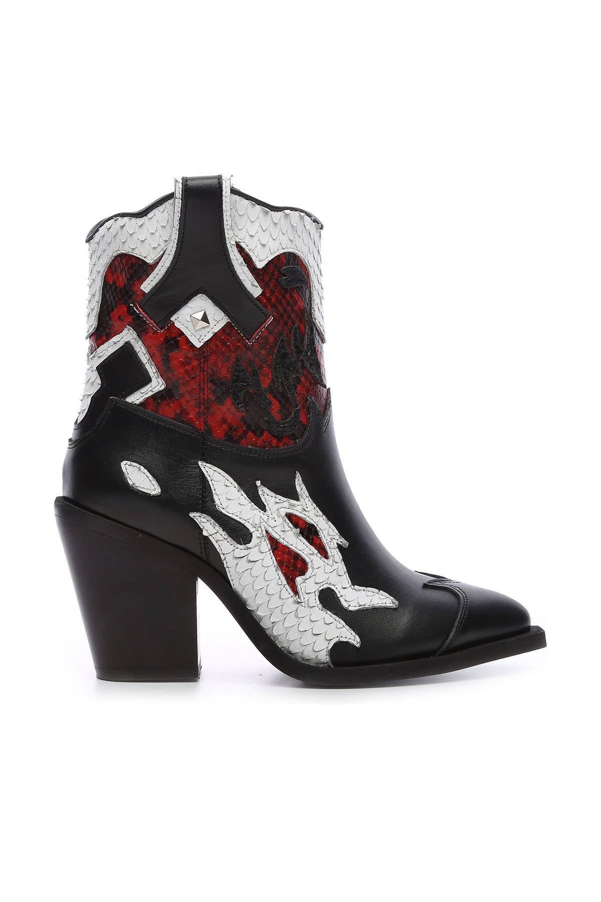 KEMAL TANCA Hakiki Deri Siyah Kadın Bot