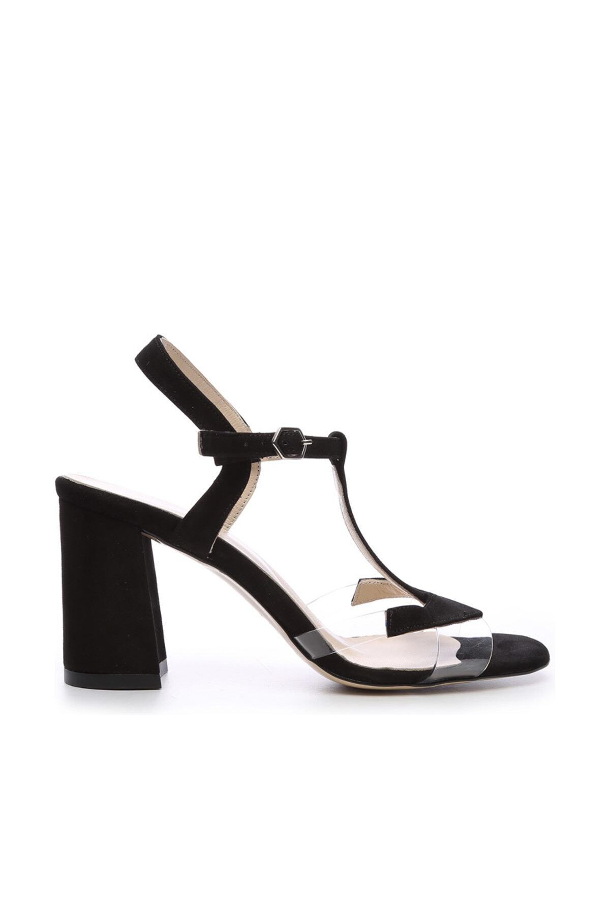 KEMAL TANCA Hakiki Deri Siyah Kadın Ayakkabı