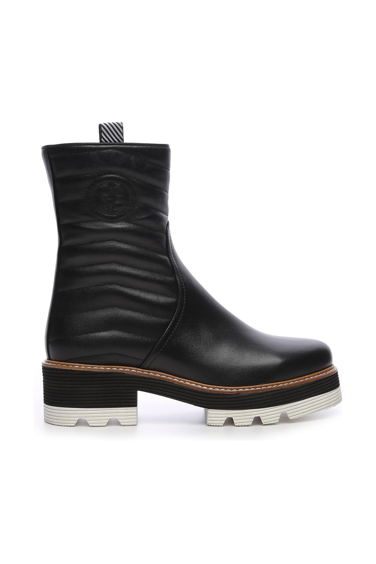 KEMAL TANCA Hakiki Deri Siyah Kadın Casual Bot