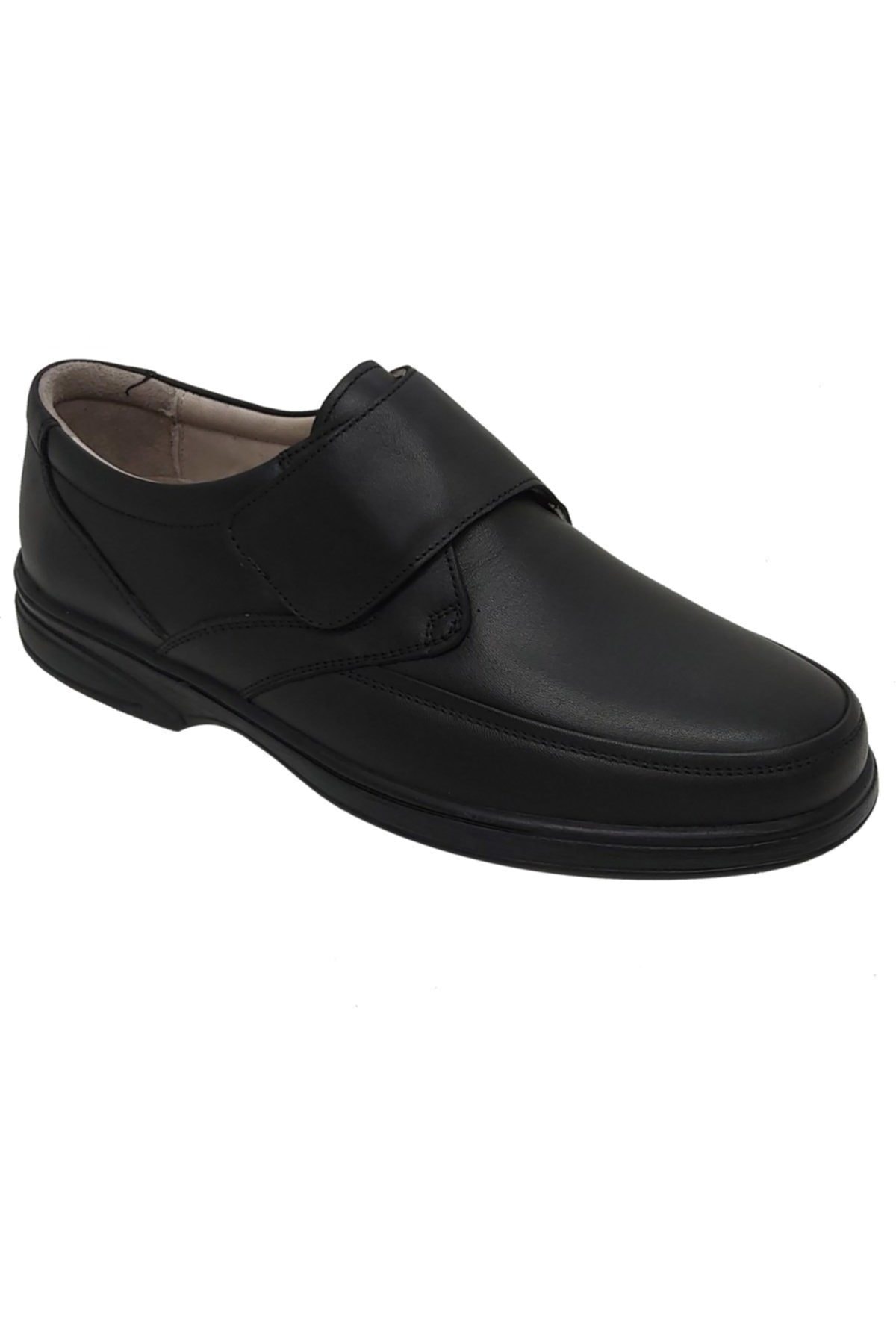 Pabucchi Dr.Pabucchi Erkek Siyah Cırtlı Hakiki Comfort Ayakkabı