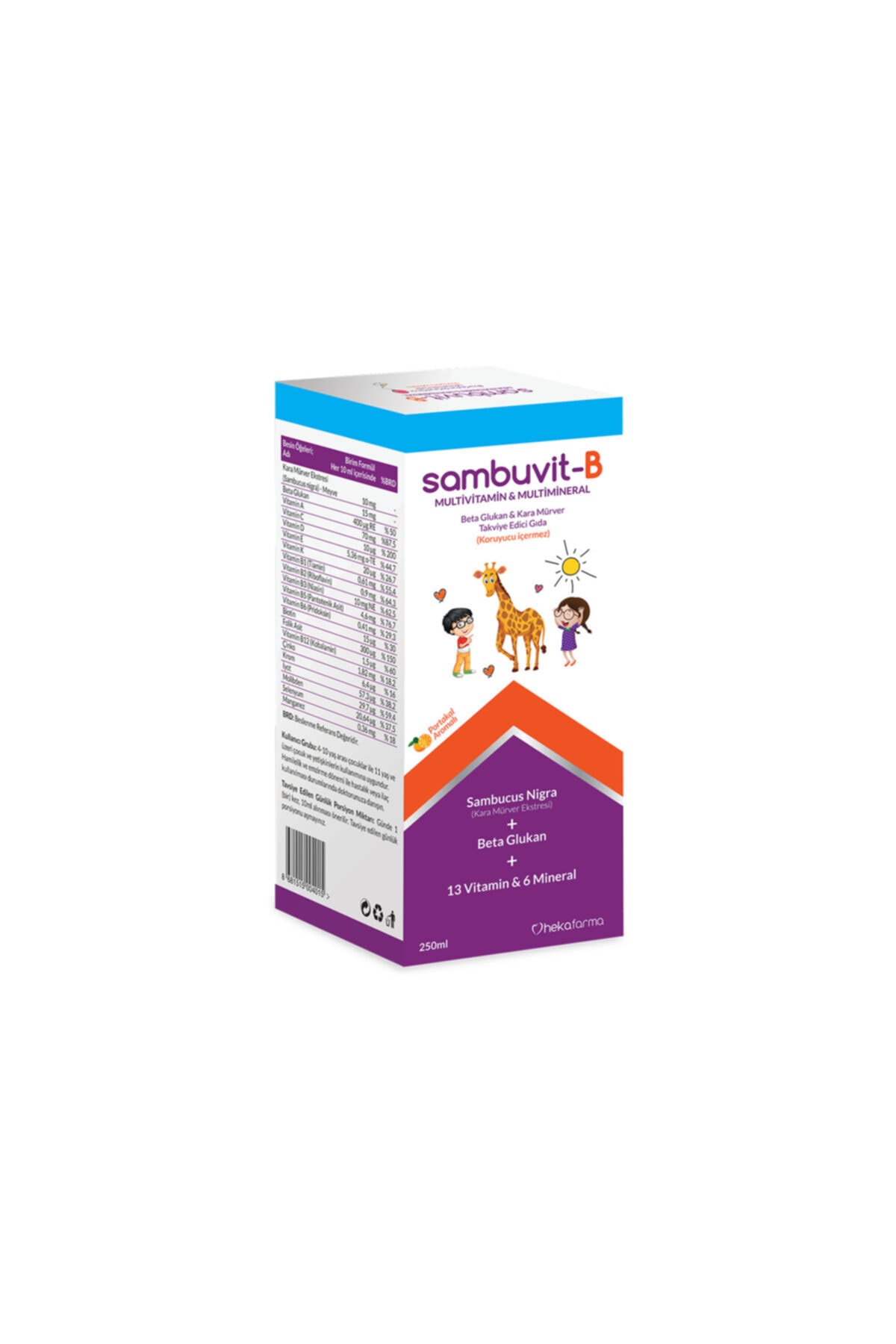 Sambuvit-B Multivitamin Şurup 250 ml - Fiyatı, Yorumları