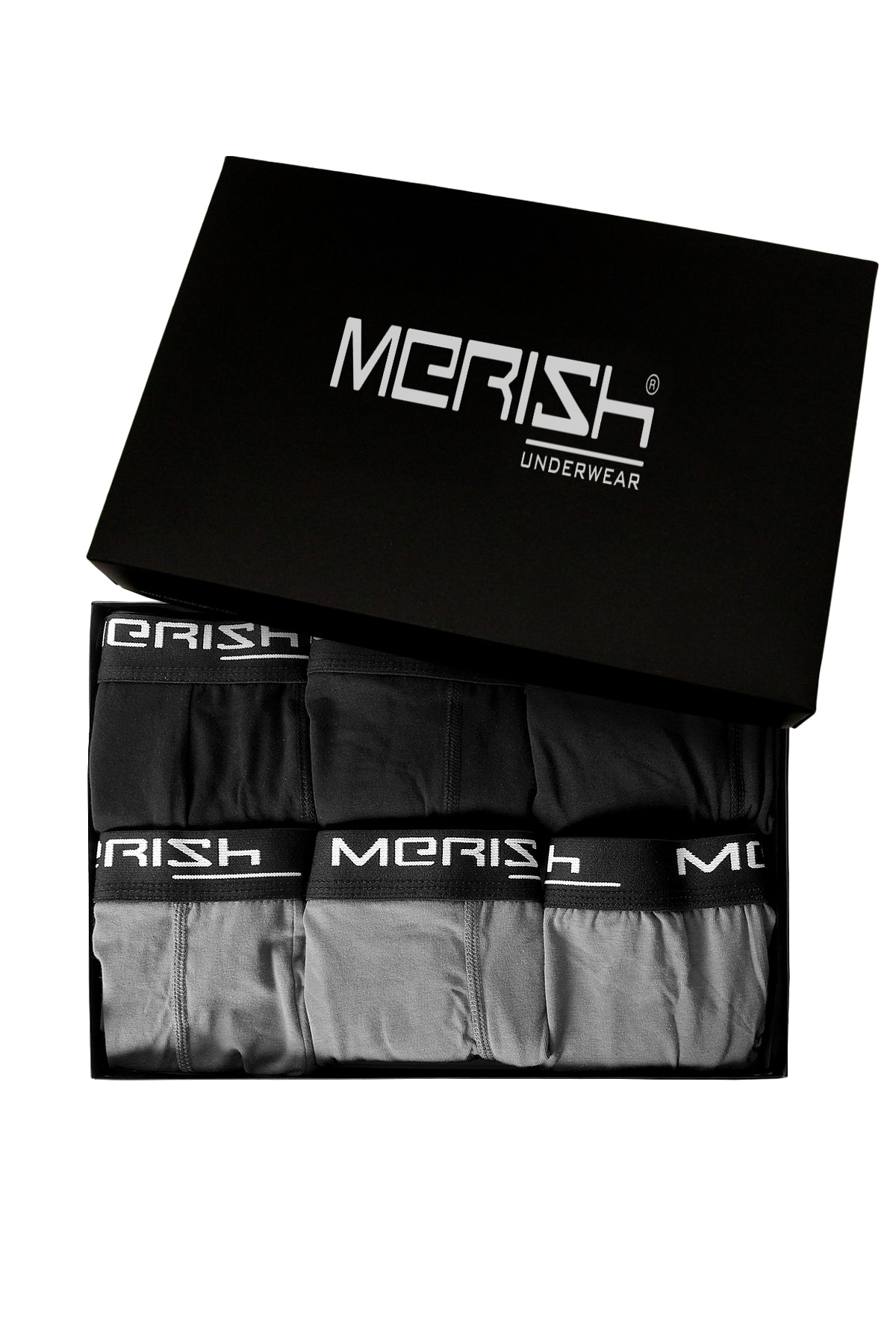 Merish Underwear Erkek 6'lı Premium Likralı Boxer ( Kutulu Ürün ...