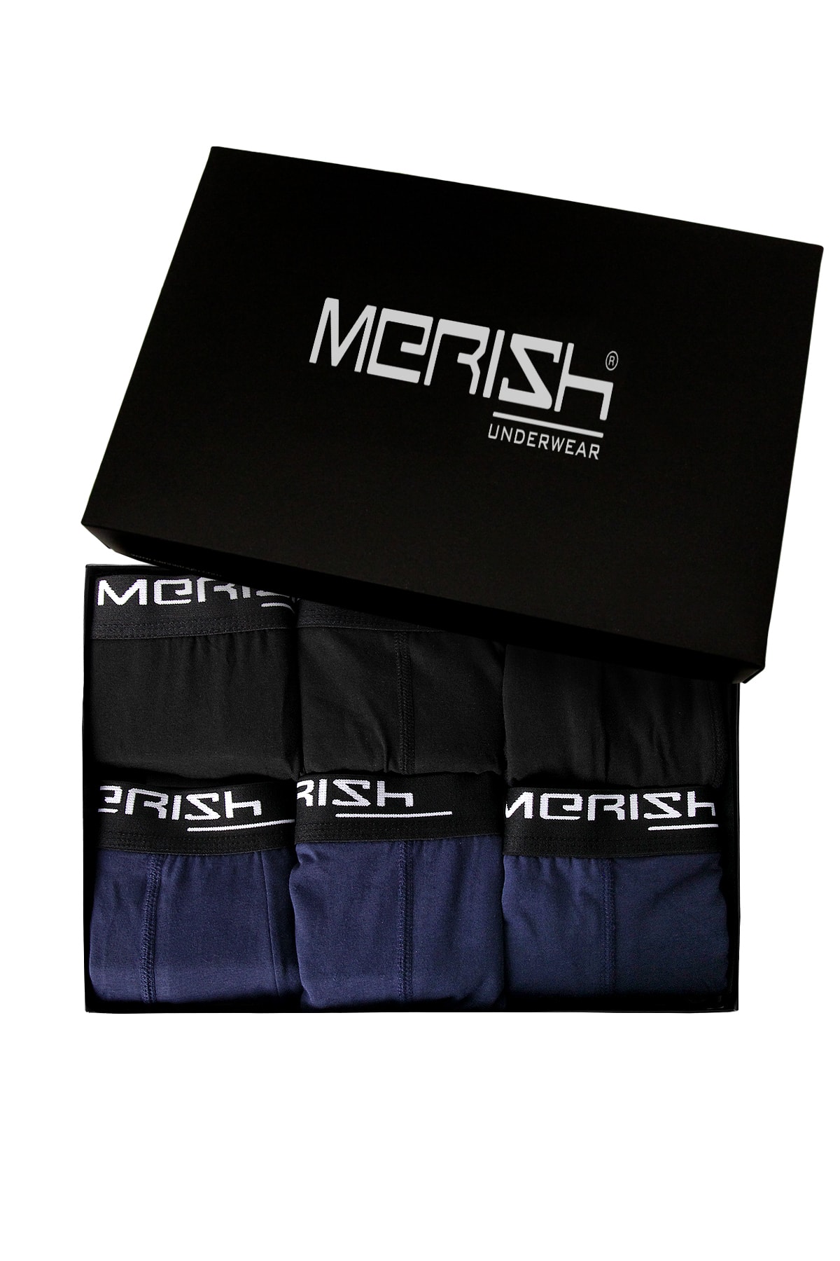 Merish Underwear Erkek 6'lı Premium Likralı Boxer ( Kutulu Ürün ...