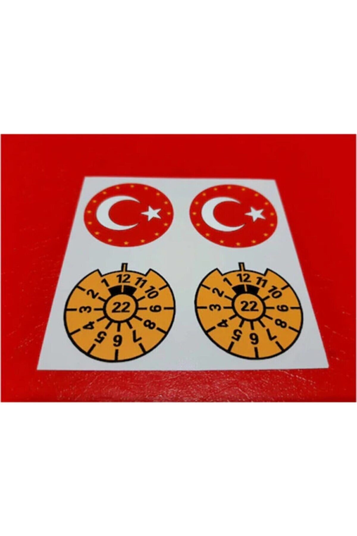 otopaspascım Türk Bayrağı Plaka Pul Sticker - Türkiye Plaka Sticker ...