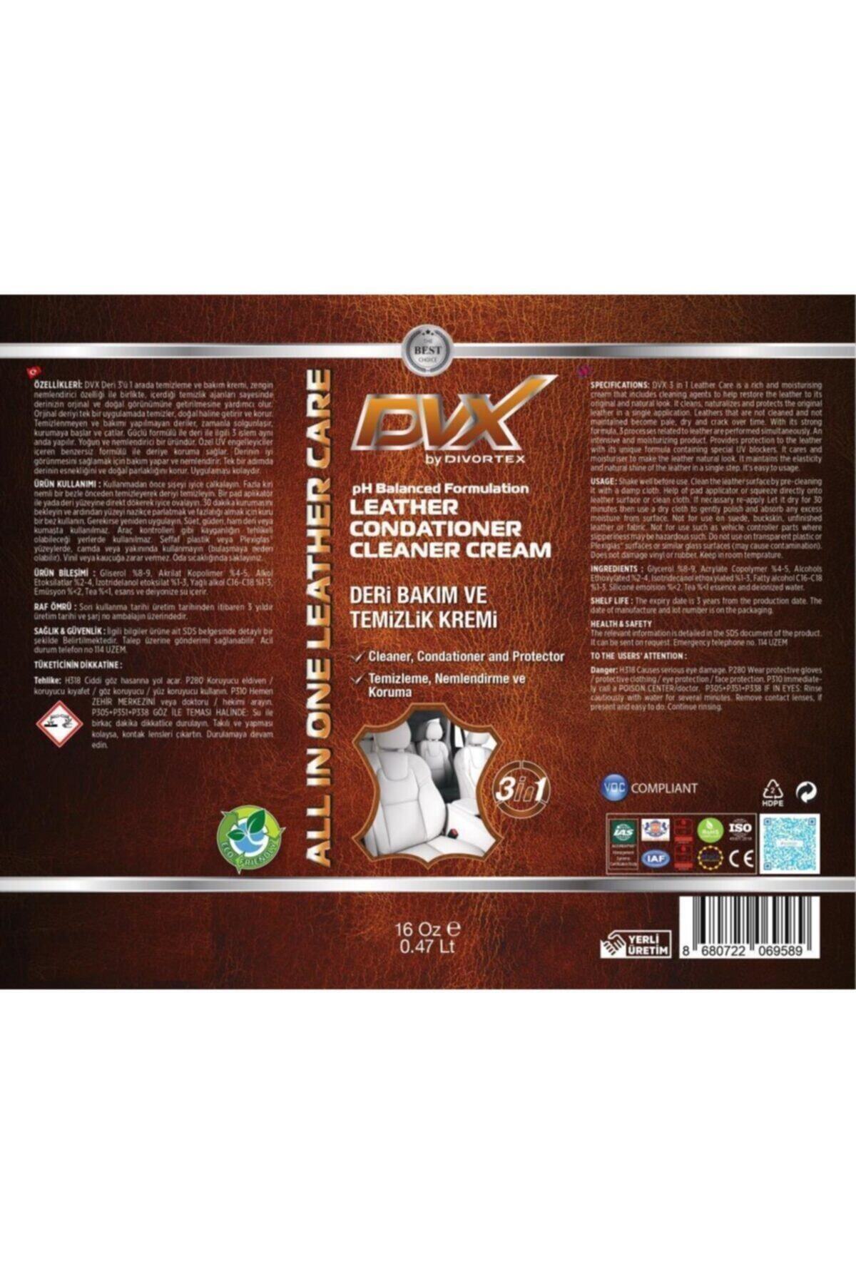 Divortex Dvx Deri Temizlik, Bakım, Onarım Kremi 473 Ml. Fiyatı ...