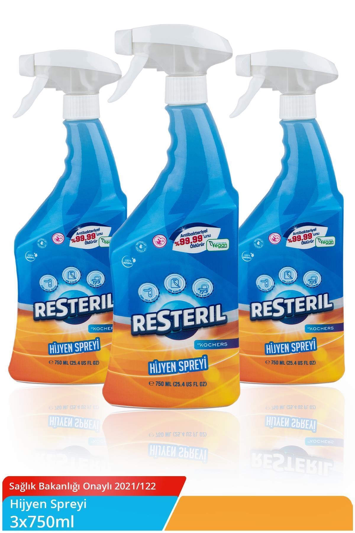 Resteril Antibakteriyel Mutfak Buzdolabı Temizleyici Banyo Küf Giderici ...