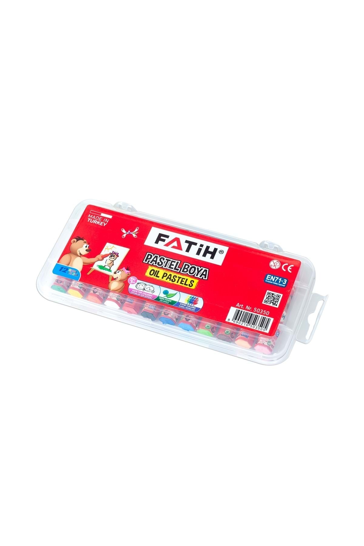 Fatih Pastel Paint 12 Colors King Size (with bag)- Trendyol