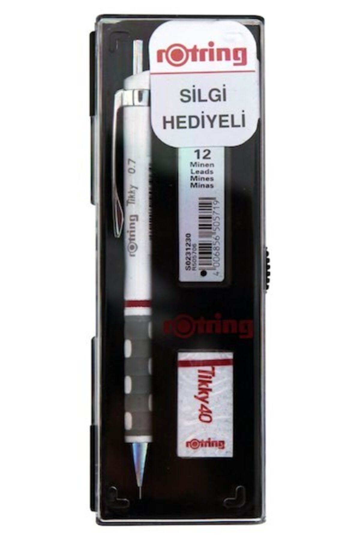 Rotring Tikky Uçlu Kalem Seti (versatil Kaşem + Silgi + 0.7 Uç) Beyaz ...