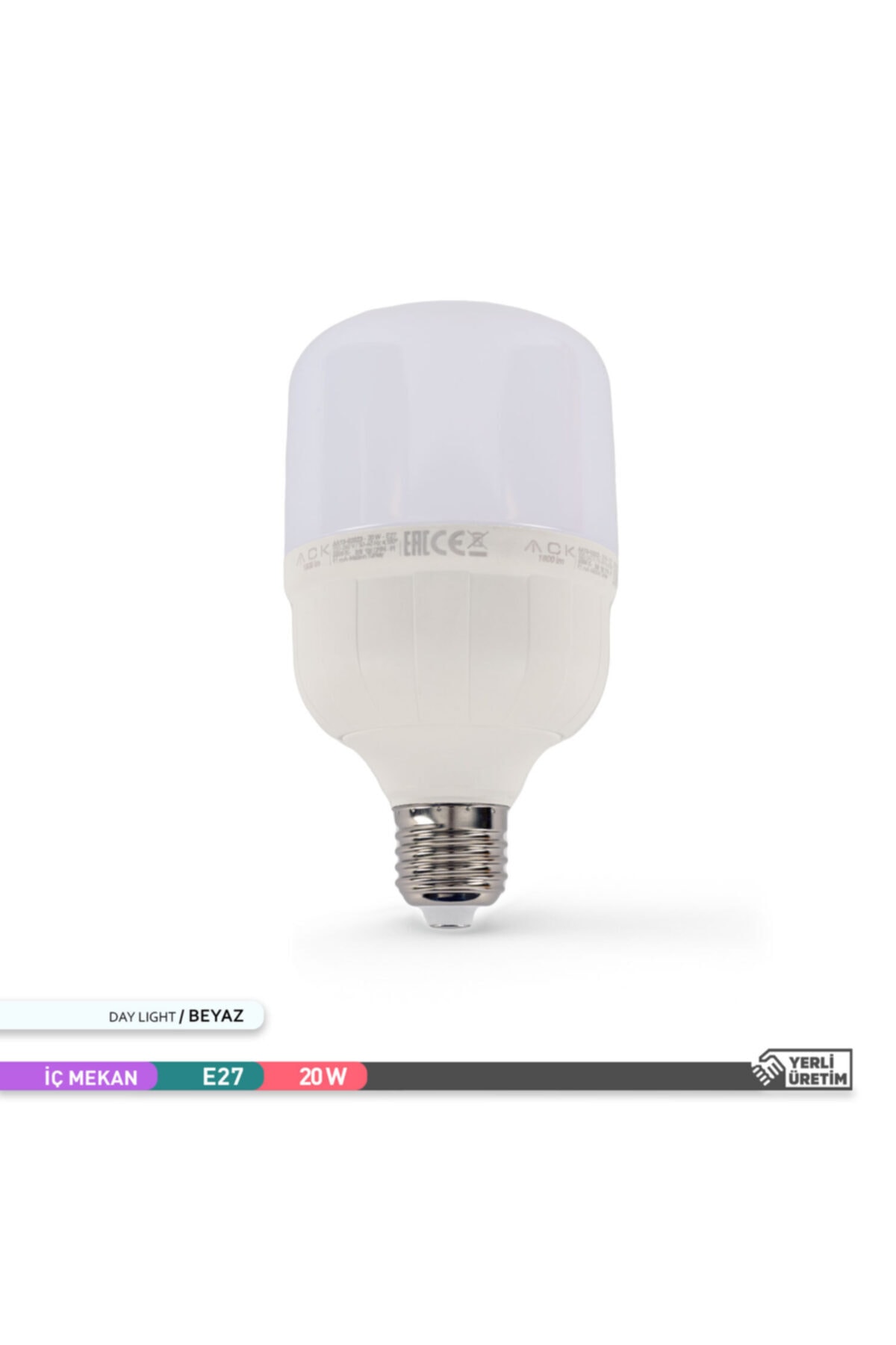 Ack T80 Led Ampul 6500k Beyaz Işık 1800lm 220-240v 20w E27 Fiyatı, Yorumları - Trendyol