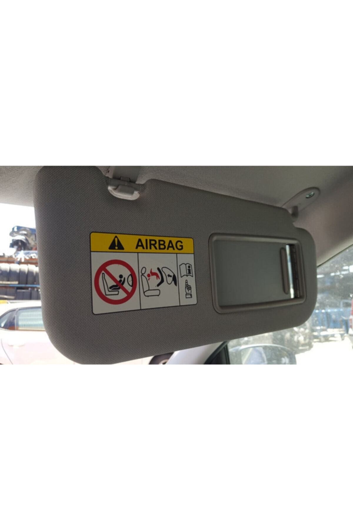 TSC Airbag Uyarısı Sticker Güneşlik Yanındaki 2 Adet - Fiyatı, Yorumları