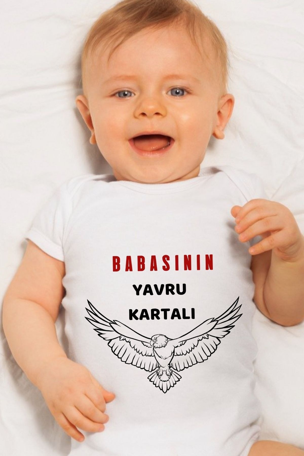 Canestar Özel Tasarım Yazılı Bebek Zıbın - Çıtçıtlı Body (BABA YAVRU ...