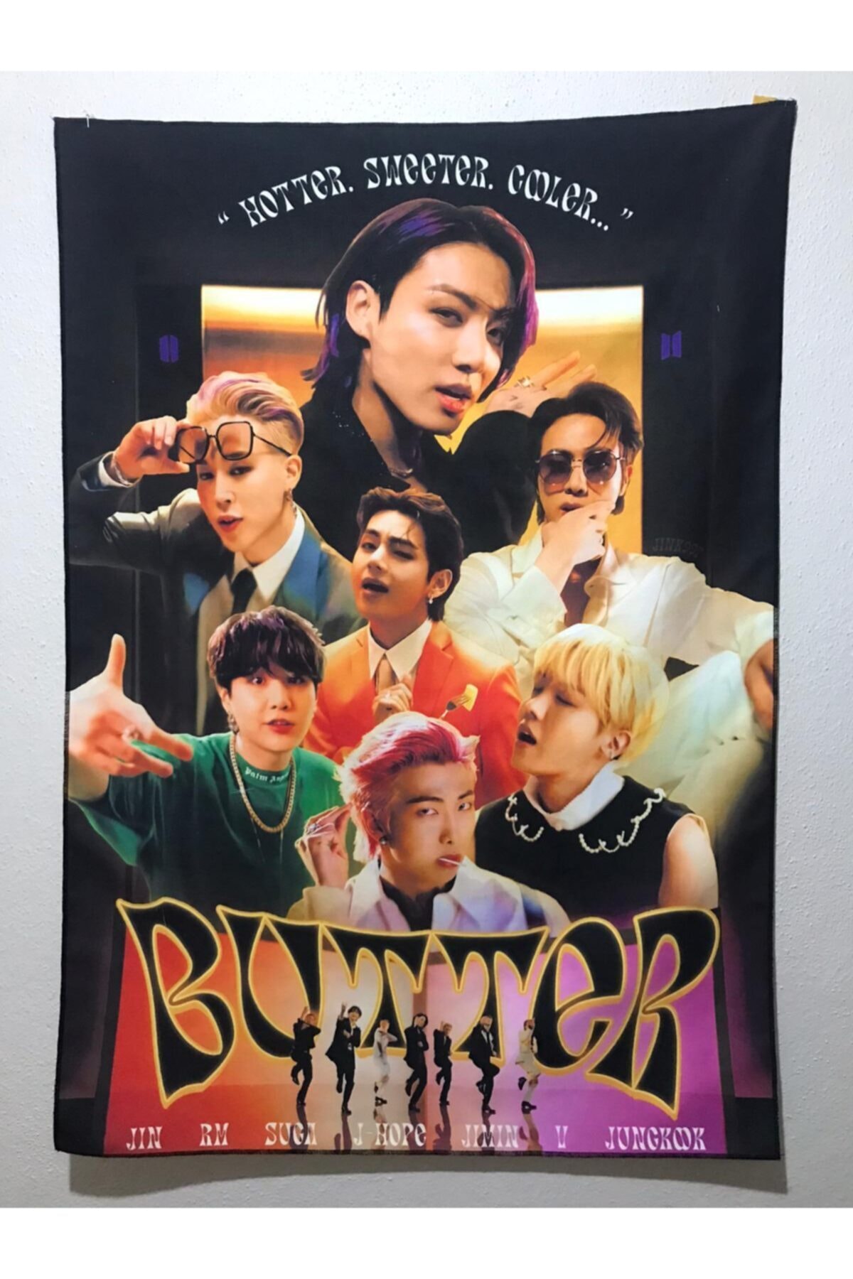 owl bag Kpop-bts Butter Poster Desenli Tasarım Duvar Halısı Fiyatı ...