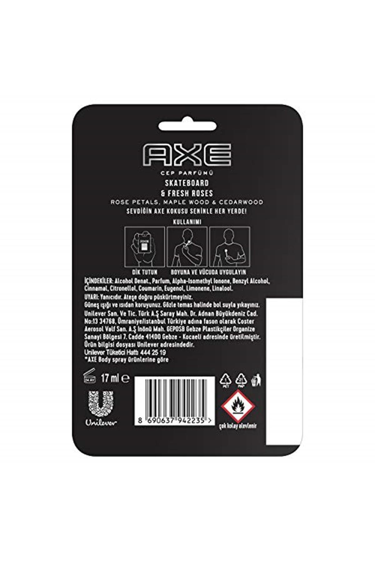 Axe Skateboard & Fresh Roses Cep Parfümü 17 ml Fiyatı, Yorumları - Trendyol