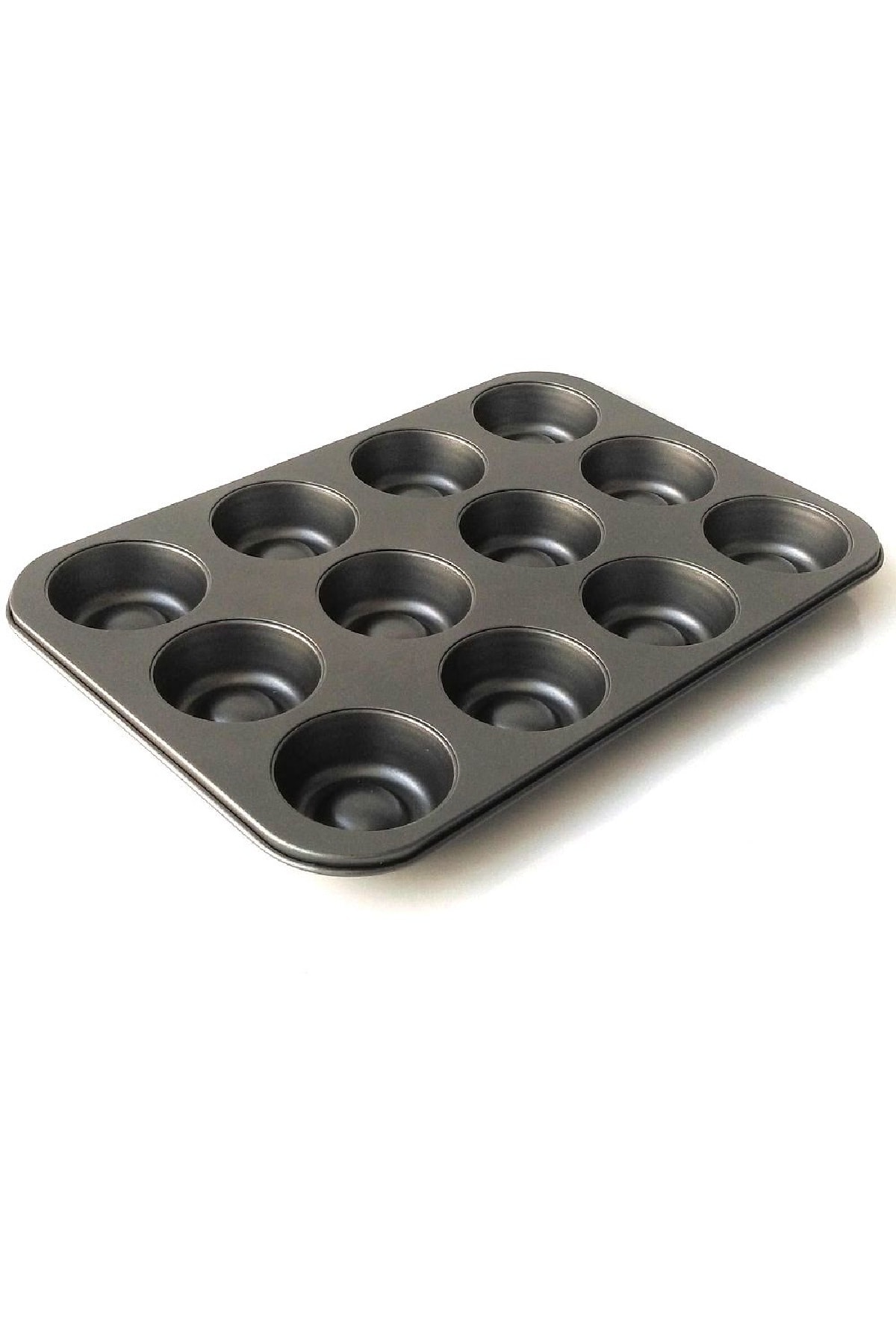 ELEGANCEV Fame Kitchen 12 Li Yanmaz Yapışmaz Teflon Muffin Kek Kalıbı ...
