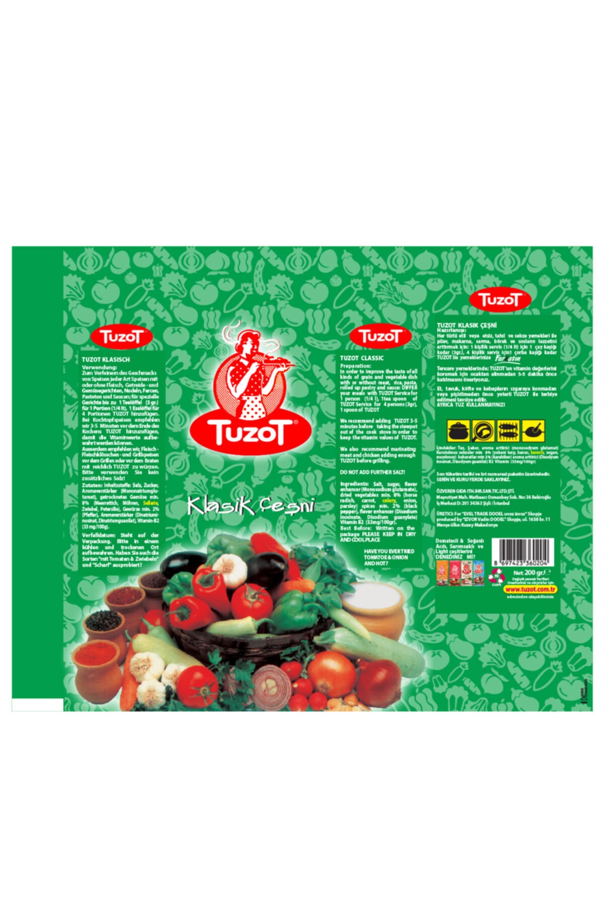 Tuzot Klasik 200 gr 12 Li Paket Fiyatı, Yorumları - Trendyol