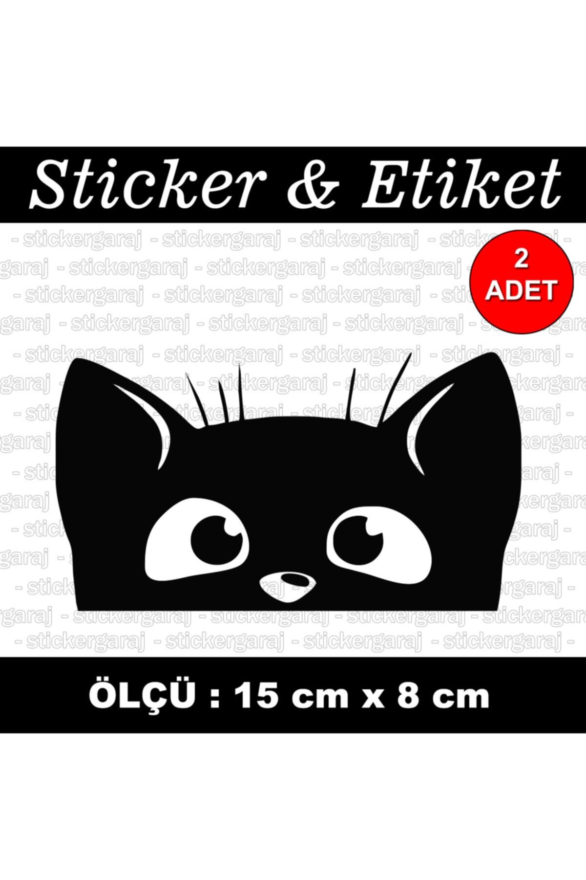 auto Kedi Göz Kılozet Kapak Buzdolabı Sticker - Araba Motosiklet Kask ...