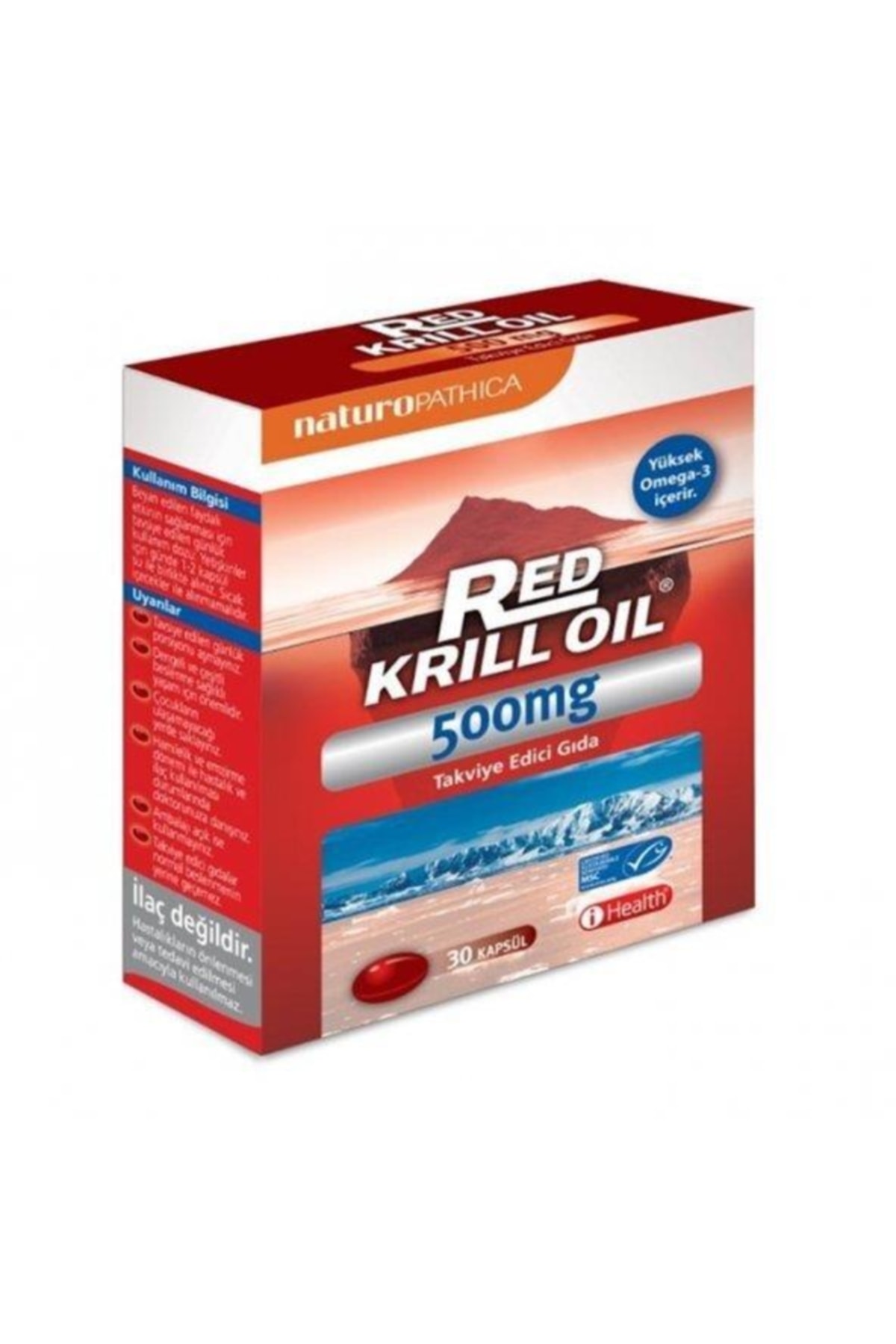 Naturapathica Red Krill Oil 500 Mg 30 Kapsül 8680287030642 - Fiyatı ...