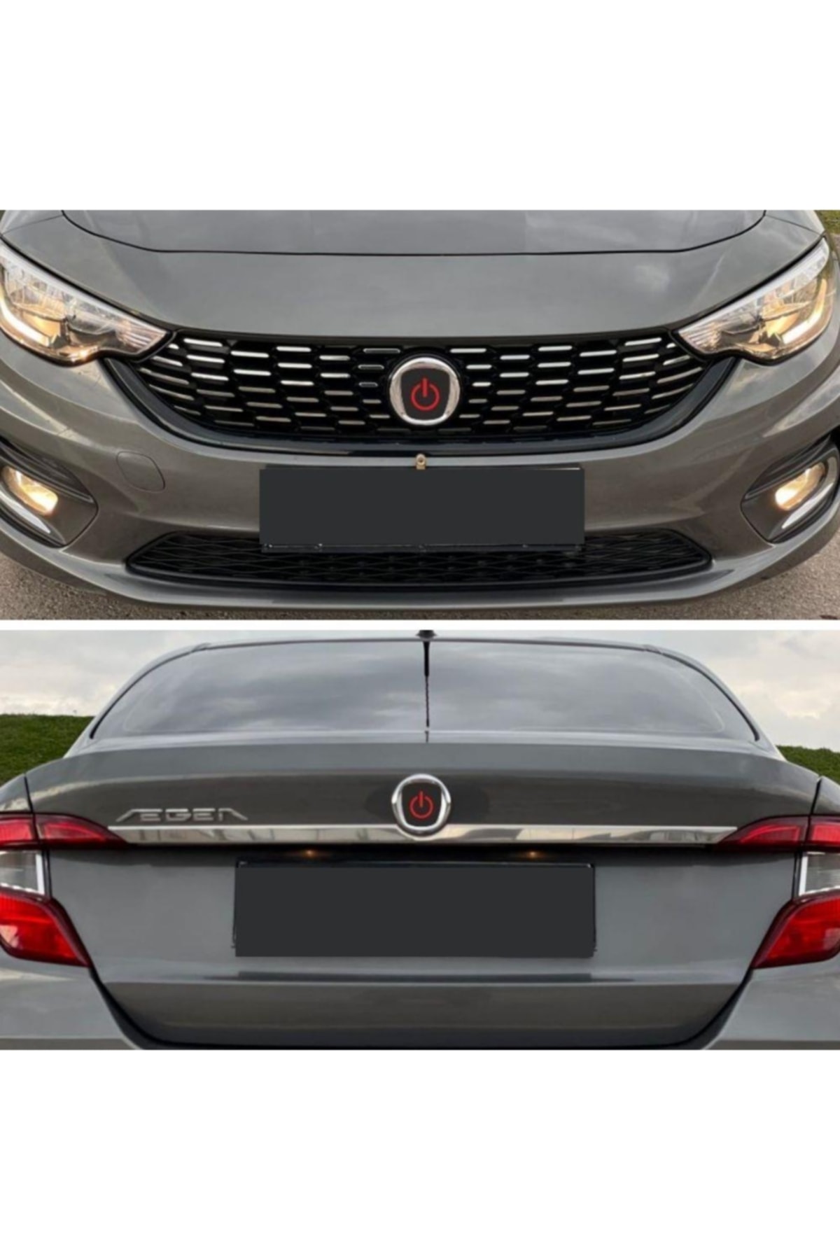 Carmind Fiat Egea Sedan Logo Içi Power Buton Sticker 3 Lü Set Fiyatı ...
