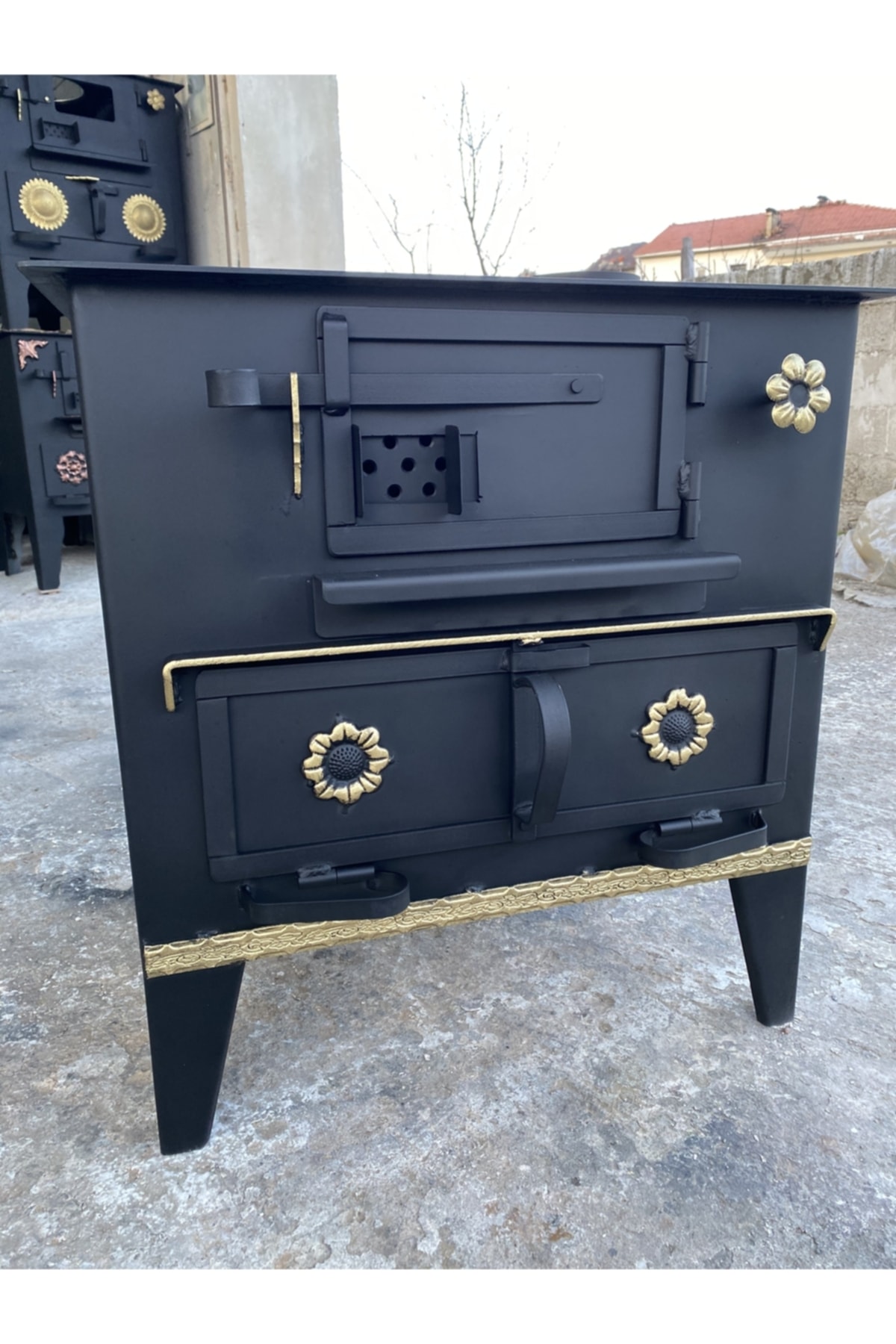 KAAN KUZİNE Izgarlı Odun Kömür Kuzinesi Fırınlı Kuzine Soba El Yapımı ...